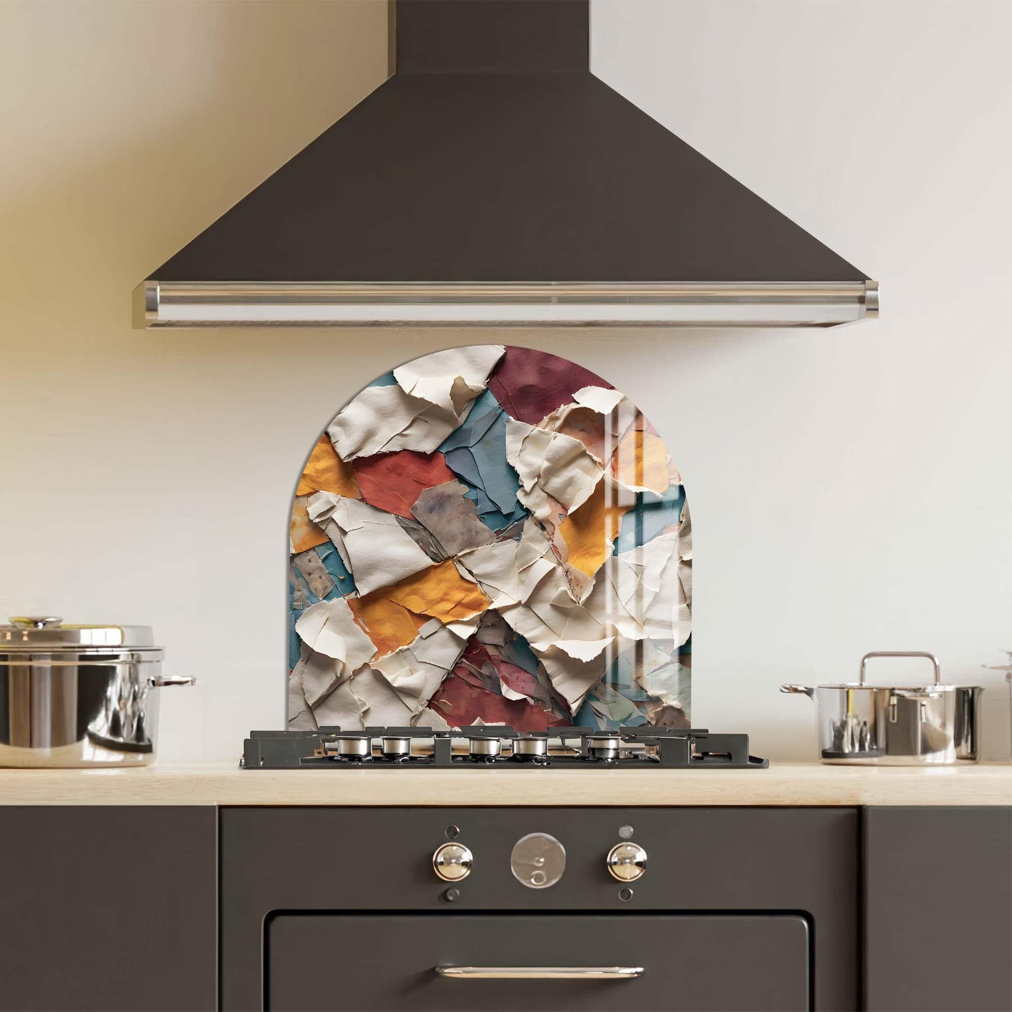 Rustic Collage - Glass Splashback